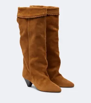 Isabel Marant Étoile Elita Suede Knee-high Boots - Brown