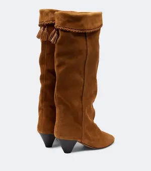 Isabel Marant Étoile Elita Suede Knee-high Boots - Brown