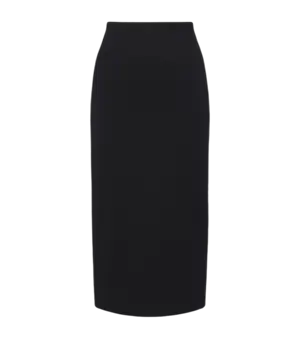 Max Mara Wool-blend Jersey Pencil Skirt - Black