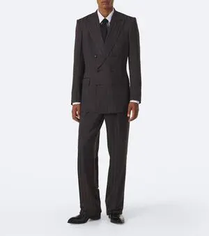 TOM FORD Striped Jacquard Blazer - Grey