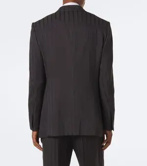 TOM FORD Striped Jacquard Blazer - Grey
