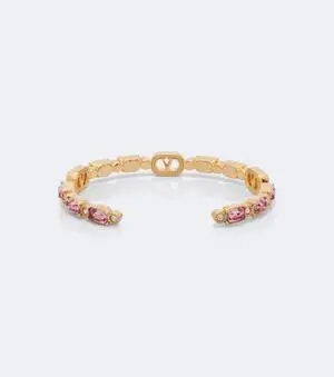 Valentino Garavani Ovalette Swarovski®-embellished Cuff Bracelet
