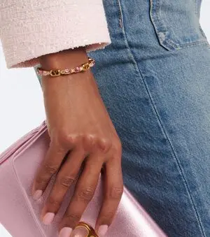 Valentino Garavani Ovalette Swarovski®-embellished Cuff Bracelet
