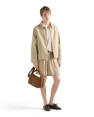 Prada Nubuck Leather Shoulder Bag