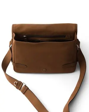 Prada Nubuck Leather Shoulder Bag