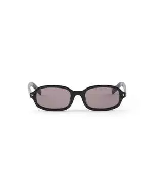Prada Rectangular Sunglasses With Iconic Metal Plaque - Lenses