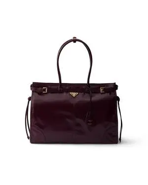 Prada Bonnie Extra-large Leather Bag - Red