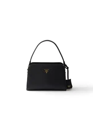 Prada Leather Mini Handbag - Black