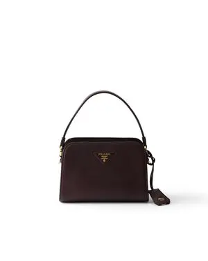Prada Leather Mini Handbag - Brown