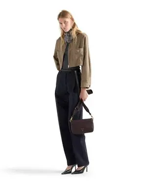Prada Leather Shoulder Bag - Brown