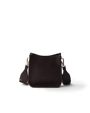 Prada Mini Leather Shoulder Bag - Brown
