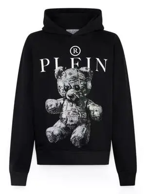 Philipp Plein Jersey Hoodie Teddy Dollar Stones