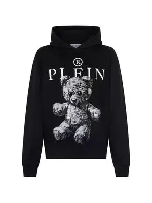 Philipp Plein Teddy Dollar Embellished Hoodie - Black