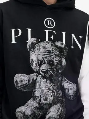Philipp Plein Teddy Dollar Embellished Hoodie