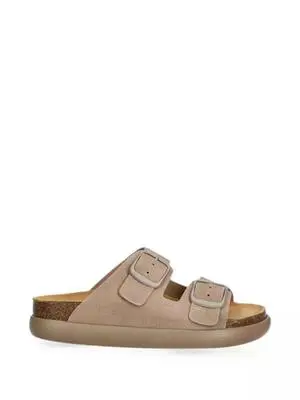 DR. SCHOLL'S SHOES Buckle-fastening Double-strap Slides - Neutrals
