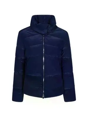 Pinko Quilted High-neck Jacket - Blue