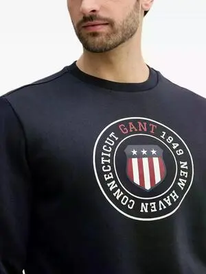 Gant Logo-print Crew-neck Sweatshirt