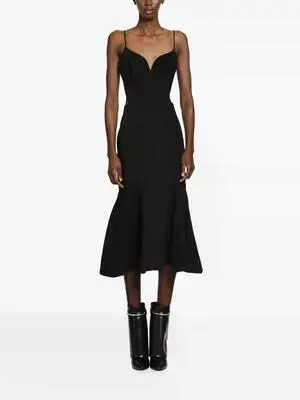 Givenchy Open-back Midi Dress - Black