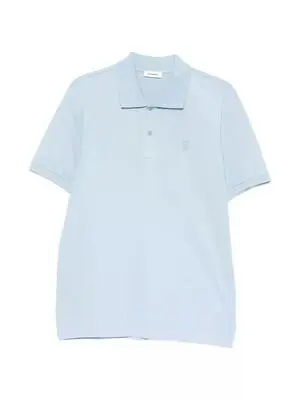Sandro Logo-patch Polo Shirt - Blue