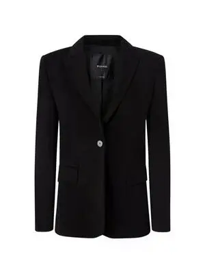 Pinko Single-breasted Peak-lapel Blazer - Grey