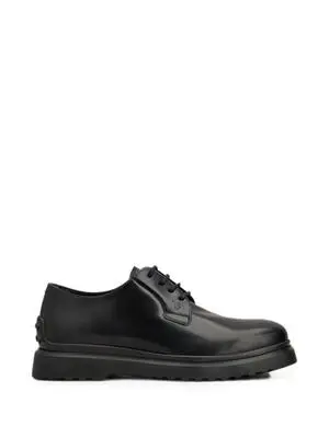 TOD'S Gommino-detail Chunky-sole Derby Shoes - Black