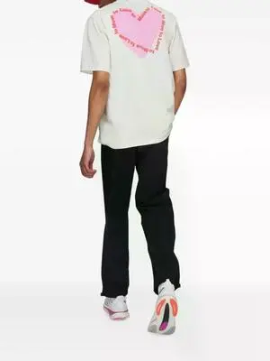 UNNA Heart-print Logo-print T-shirt
