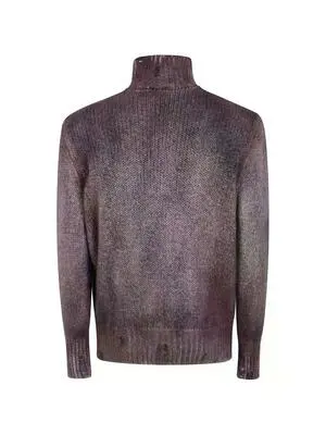 Avant Toi Distressed Roll-neck Sweater