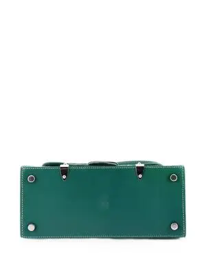 Goyard Structured Saigon Top Handle Bag Coated Canvas With Leather Mini Satchel