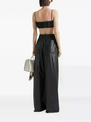 Givenchy Satin Cropped Blouse With Bow Detail