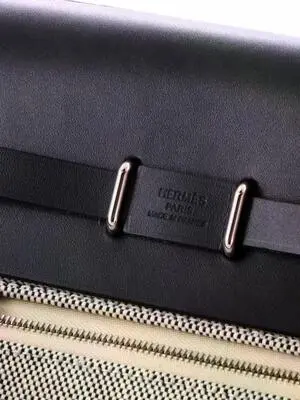 Hermès Herbag Zip Toile And Leather 20 Shoulder Bag