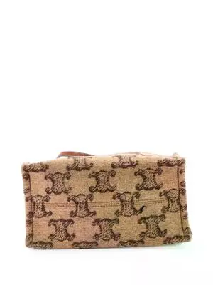 Celine Cabas Thais Triomphe Wool Small Tote Bag