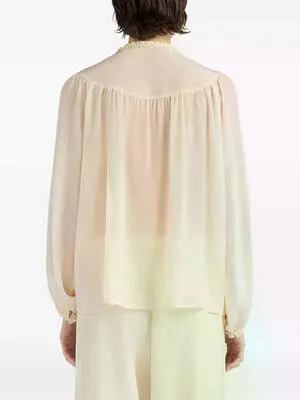 Momoni Silk Crêpe De Chine Blouse