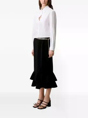 Claudie Pierlot Cropped Cut-out Shirt