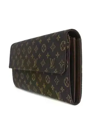 LOUIS VUITTON 2007 Monogram Mini Lin Sarah Wallet