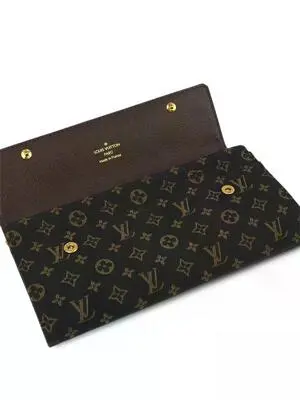 LOUIS VUITTON 2007 Monogram Mini Lin Sarah Wallet