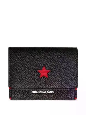 Shanghai Tang Tang Star Cut-out Billfold Wallet - Black