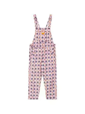 FAVORITE PEOPLE Formaggio Maternity Cotton Dungarees - Purple