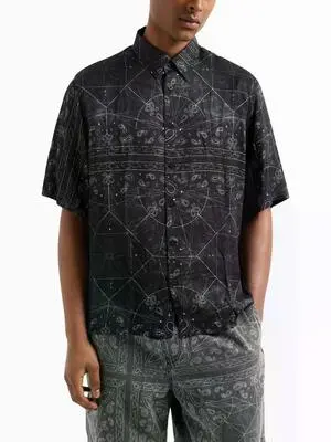 Armani Exchange Graphic-print Shirt - Black