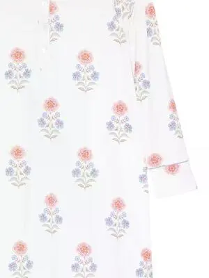 PIP STUDIO Floral-print Long-sleeve Nightdress