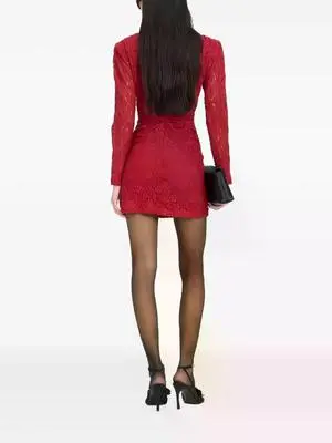 ROTATE BY BIRGER CHRISTENSEN Lace Mini Dress - Red