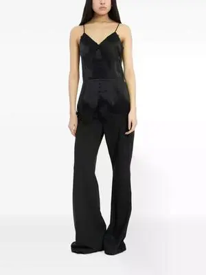 ROTATE BY BIRGER CHRISTENSEN Lace Trimmed Camisole Top - Black