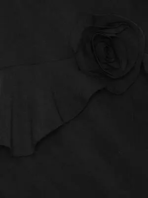 ROTATE BY BIRGER CHRISTENSEN Long Flower Strapless Dress