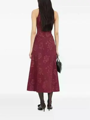 ROTATE BY BIRGER CHRISTENSEN Jacquard Flared Dress