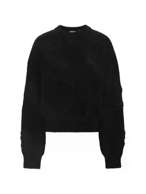 ROTATE BY BIRGER CHRISTENSEN 3d Flower Knit - Black
