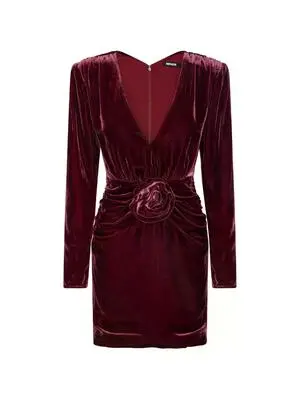 ROTATE BY BIRGER CHRISTENSEN Silk Velvet Mini Dress
