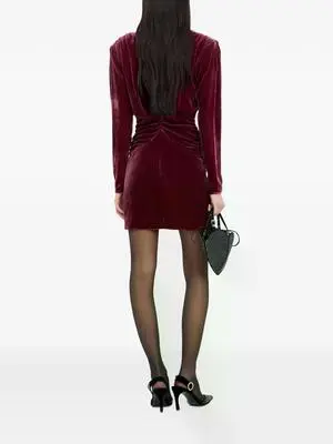 ROTATE BY BIRGER CHRISTENSEN Silk Velvet Mini Dress