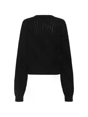 ROTATE BY BIRGER CHRISTENSEN Cable Crewneck Sweater