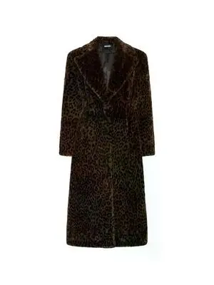 ROTATE BY BIRGER CHRISTENSEN Faux Fur Coat - Brown