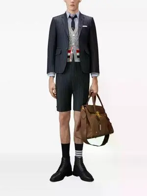 Thom Browne Argyle Intarsia V-neck Cardigan - Grey