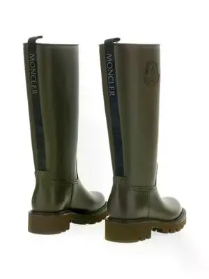 Moncler Kickstream Lug-sole Boots - Green